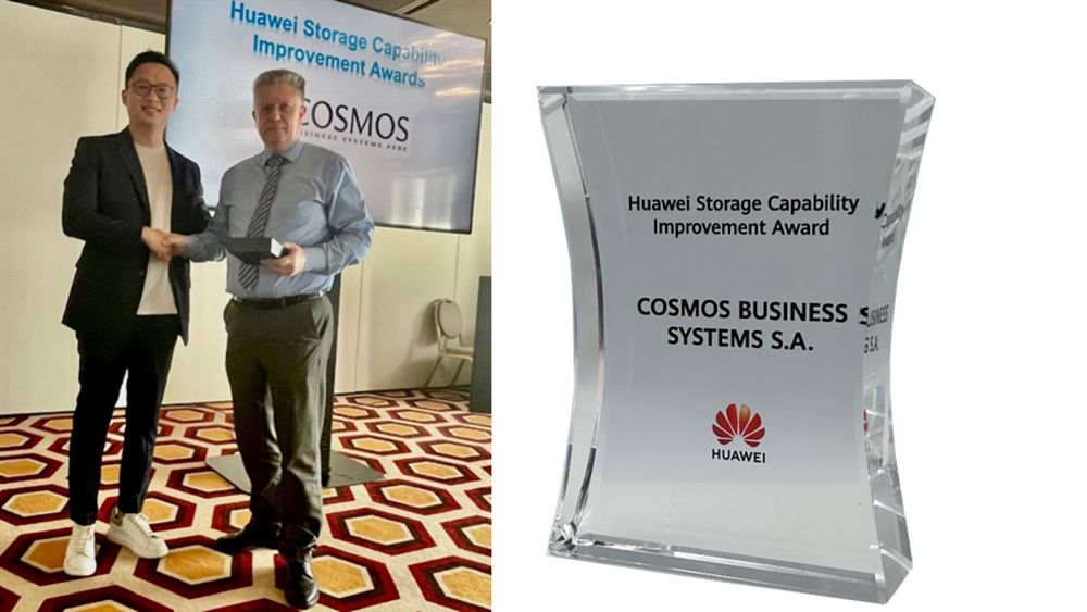 Βραβείο από την Huawei για την Cosmos Business Systems - TechMail