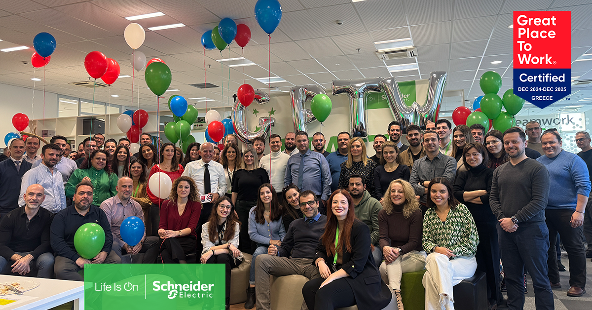2η συνεχή χρονιά Great Place to Work η Schneider Electric - TechMail